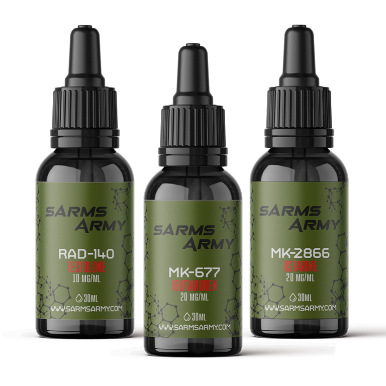 Shredded Stack (RAD-140 + MK-677 + MK-2866) Sarms Army